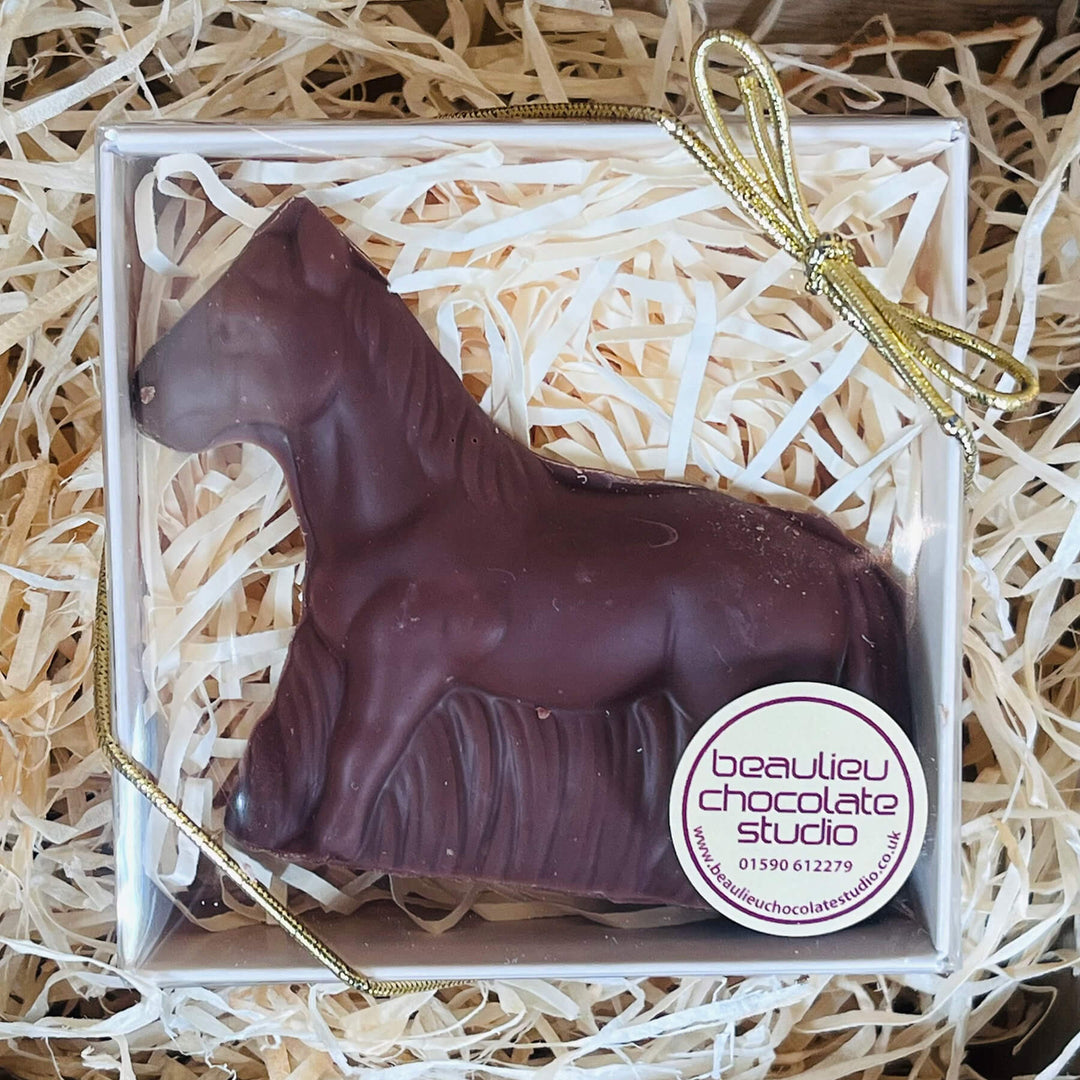 Beaulieu Chocolate Studio Handmade Milk Chocolate Pony Giftbox 25g – New Forest Hamper Company