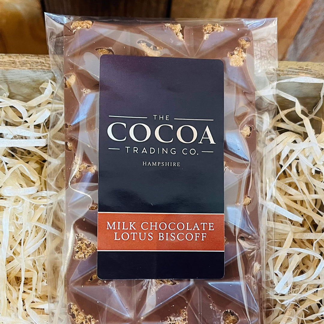 Cocoa Trading Company Handmade Milk Chocolate with Lotus Biscoff Caram ...