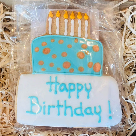 Little Bee Bakery Happy Birthday Hand Iced Biscuit – New Forest Hamper ...