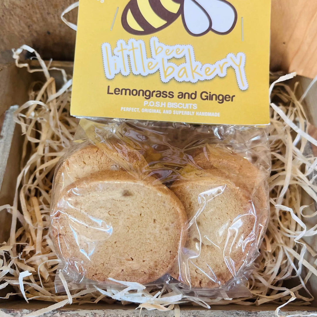Little Bee Bakery Lemongrass & Ginger Biscuits 120G – New Forest Hamper ...