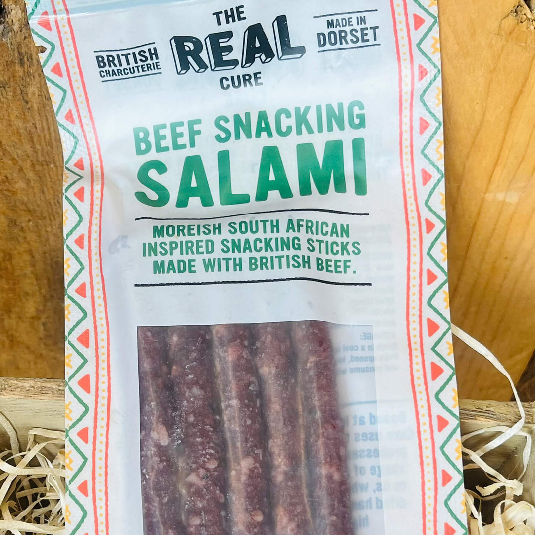 The Real Cure Beef Snacking Salami Sticks 70g – New Forest Hamper Company