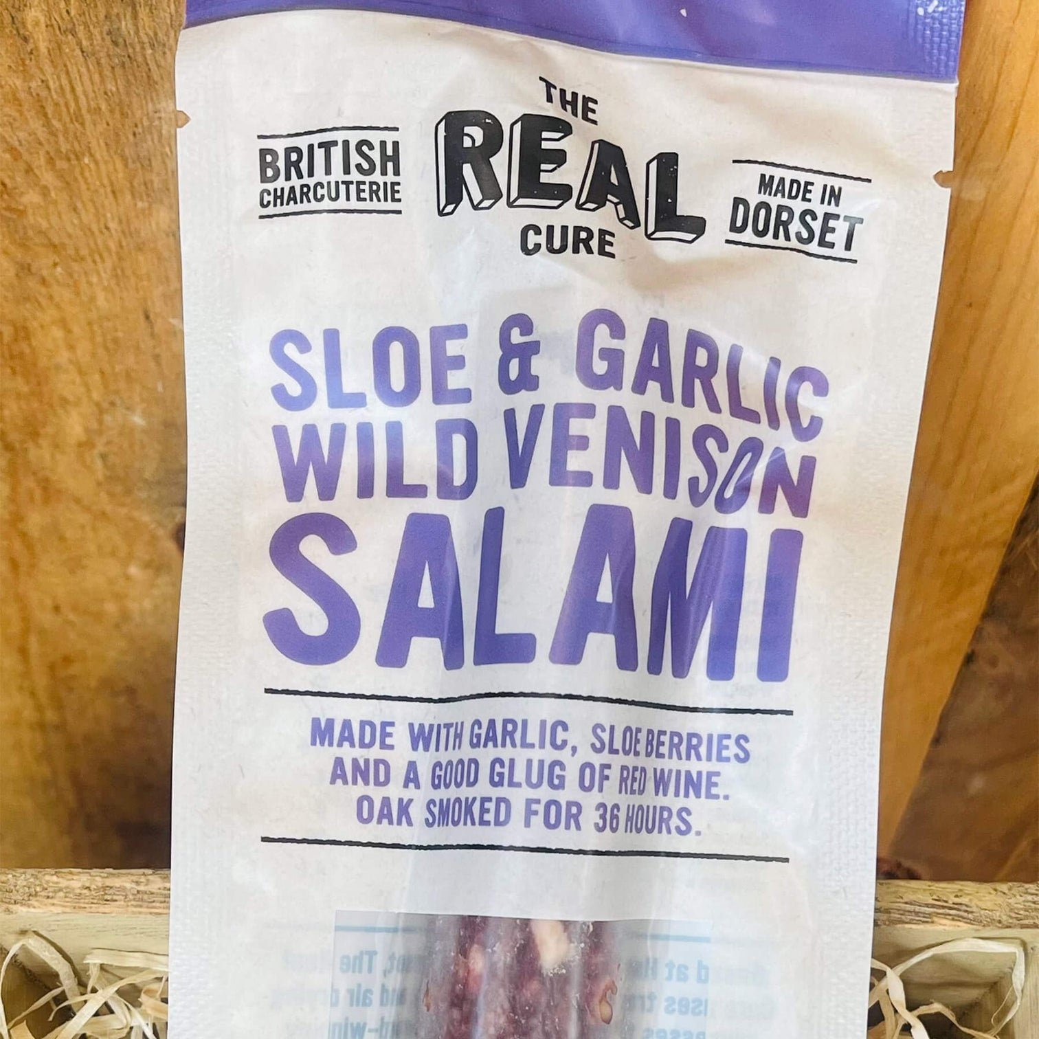 The Real Cure Sloe & Garlic Wild Venison Salami – New Forest Hamper Company